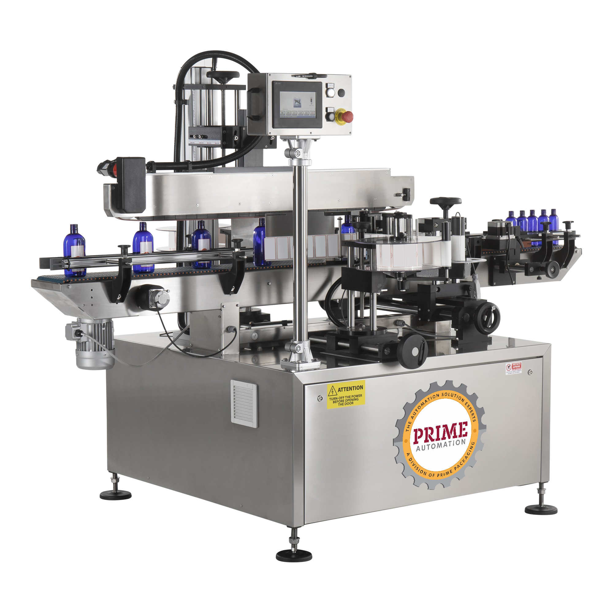 Cylindrical Label Applicator - Prime Packaging