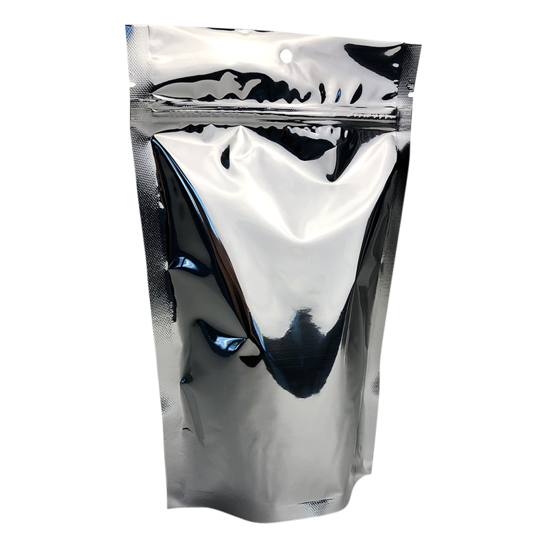 Stand Up Pouch 4x6x2.5 - 3 Mil - Silver - Prime Packaging