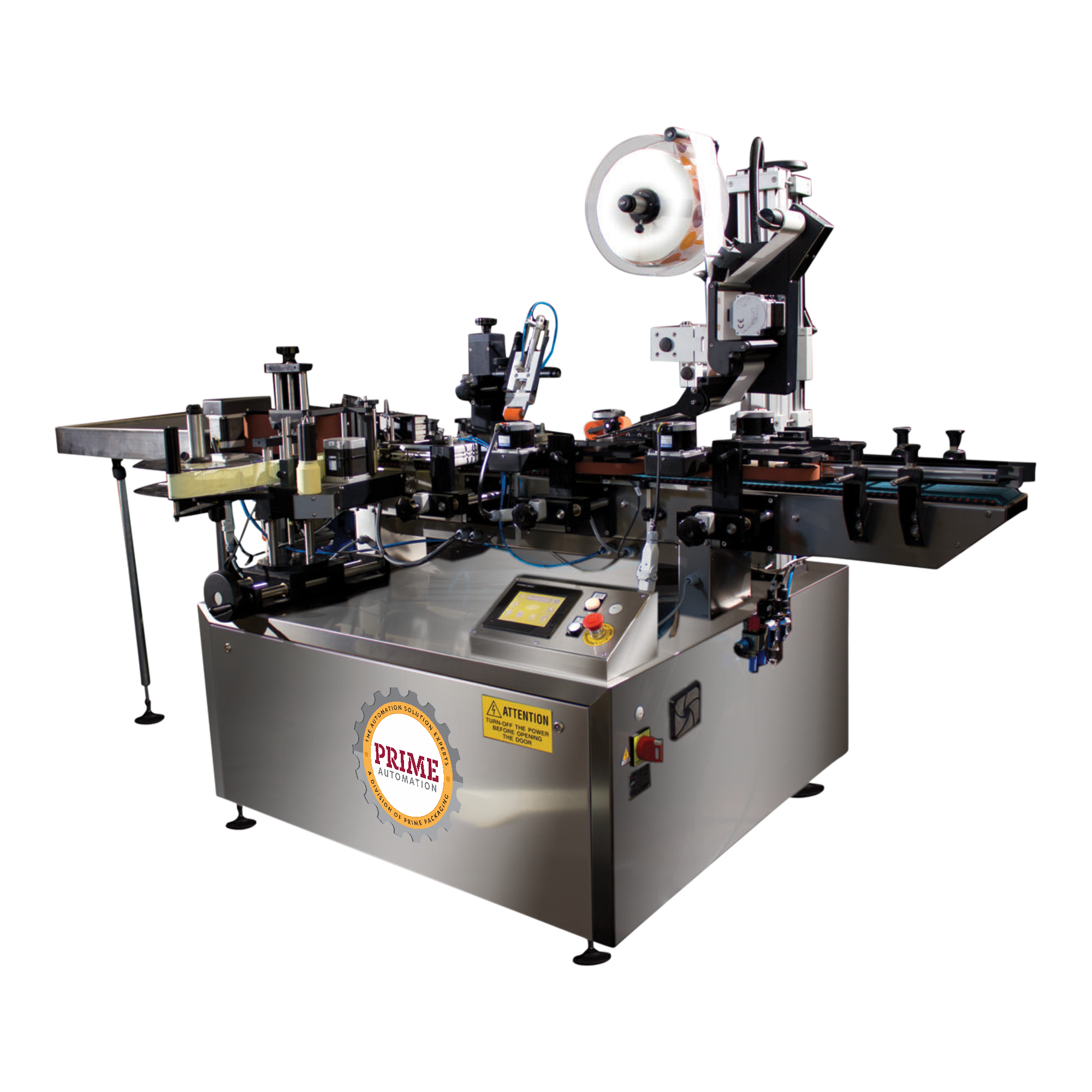 Top Seal and Bottom Label Applicator - Prime Packaging