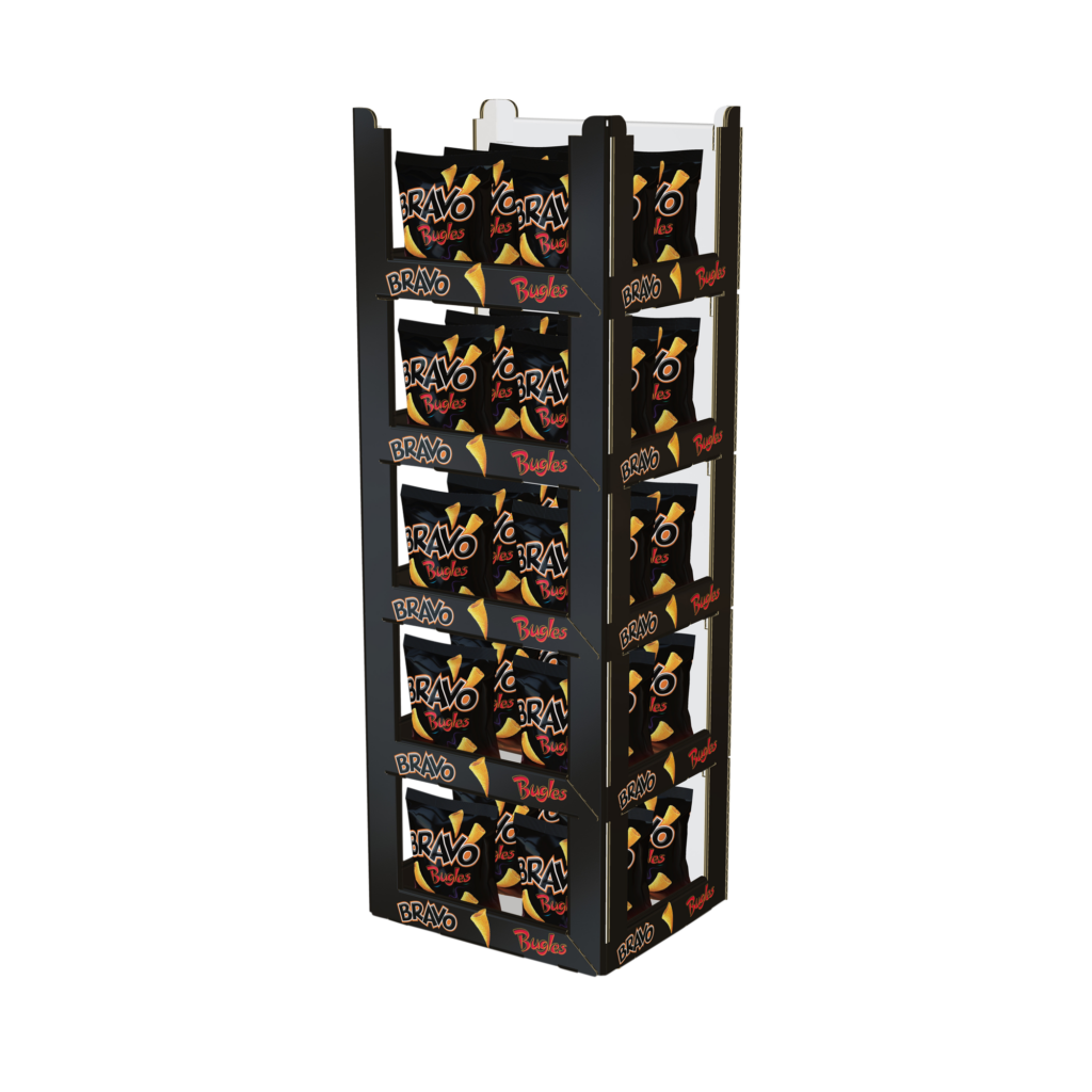 3 Side View Stackable Display - Prime Packaging