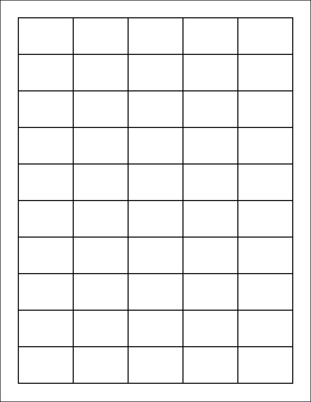 Laser Label Sheet 50 Per Sheet - 1 1/2 x 1" | Prime Packaging