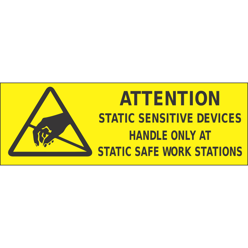 Attention Static Sensitive Devices Labels - 1 x 3 | Prime Packaging