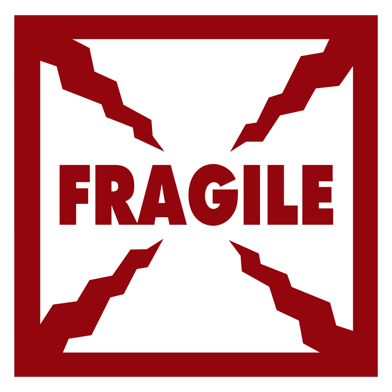 Fragile Labels - 4 x 4 | Prime Packaging