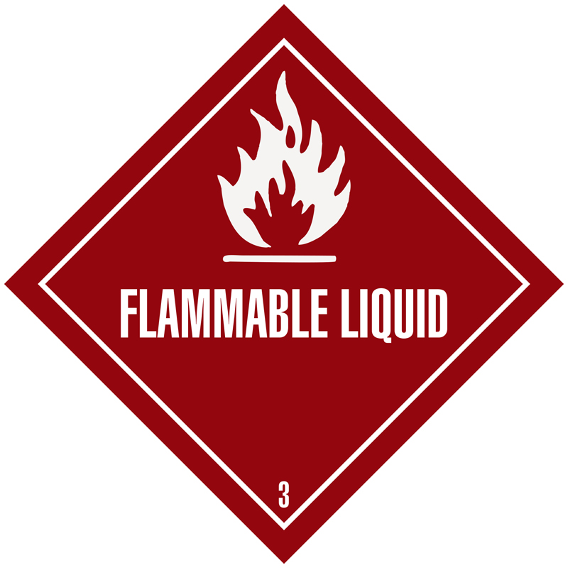 Flammable Liquid 1 Labels - 4 x 4 | Prime Packaging