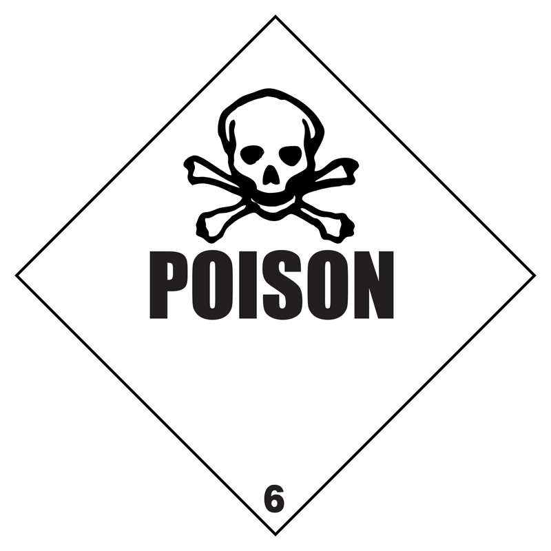 Poison Labels - 4 x 4 | Prime Packaging