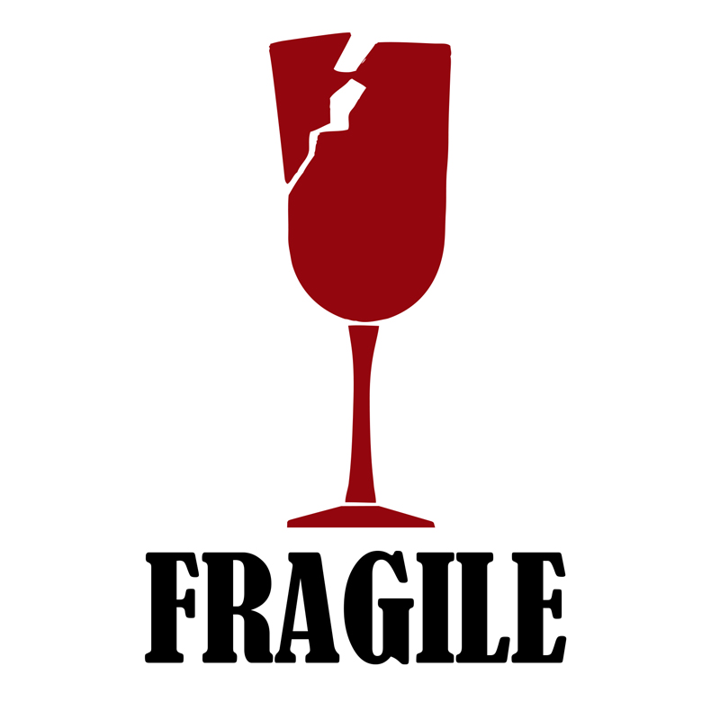Fragile Glass Labels - 4 x 6 | Prime Packaging