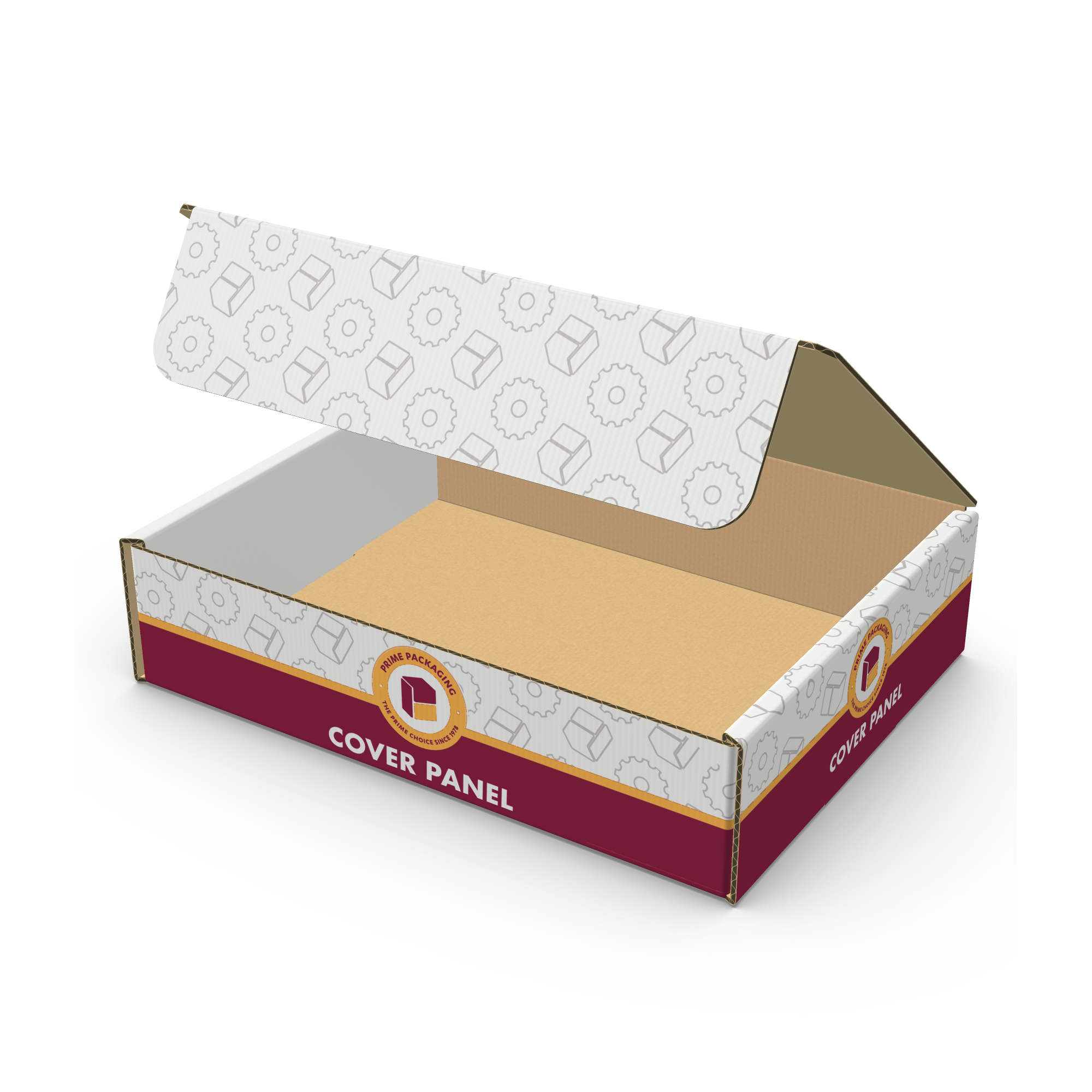 Mailer Box With Cover Panel | Prime Packaging