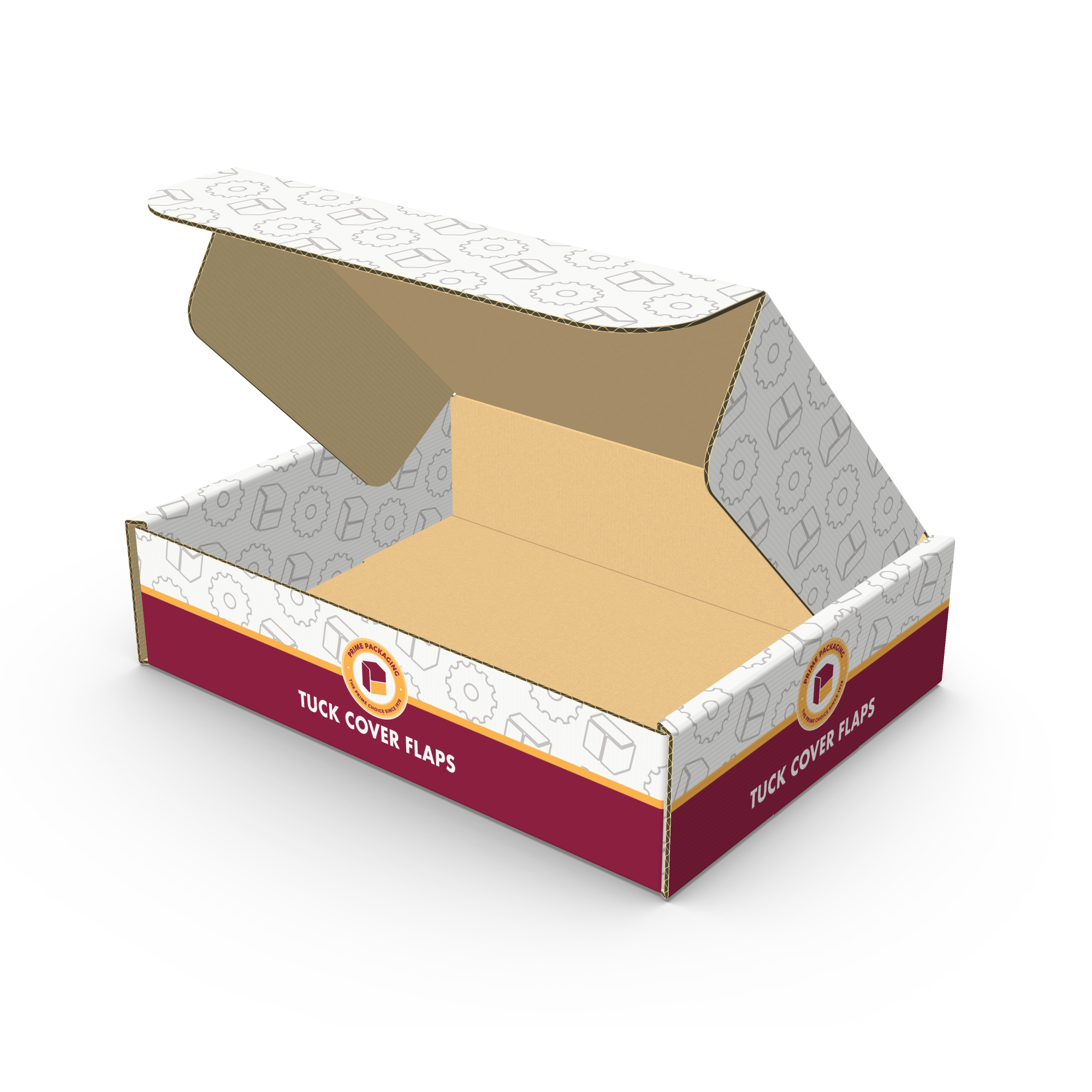Mailer Box With Tuck Cover Flaps | Prime Packaging