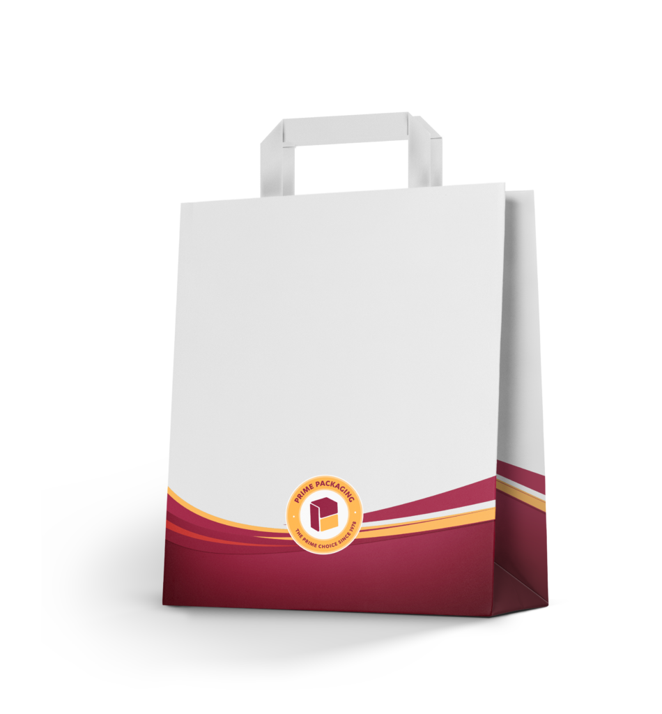 Flat Handles Paper Bag | Prime Packaging